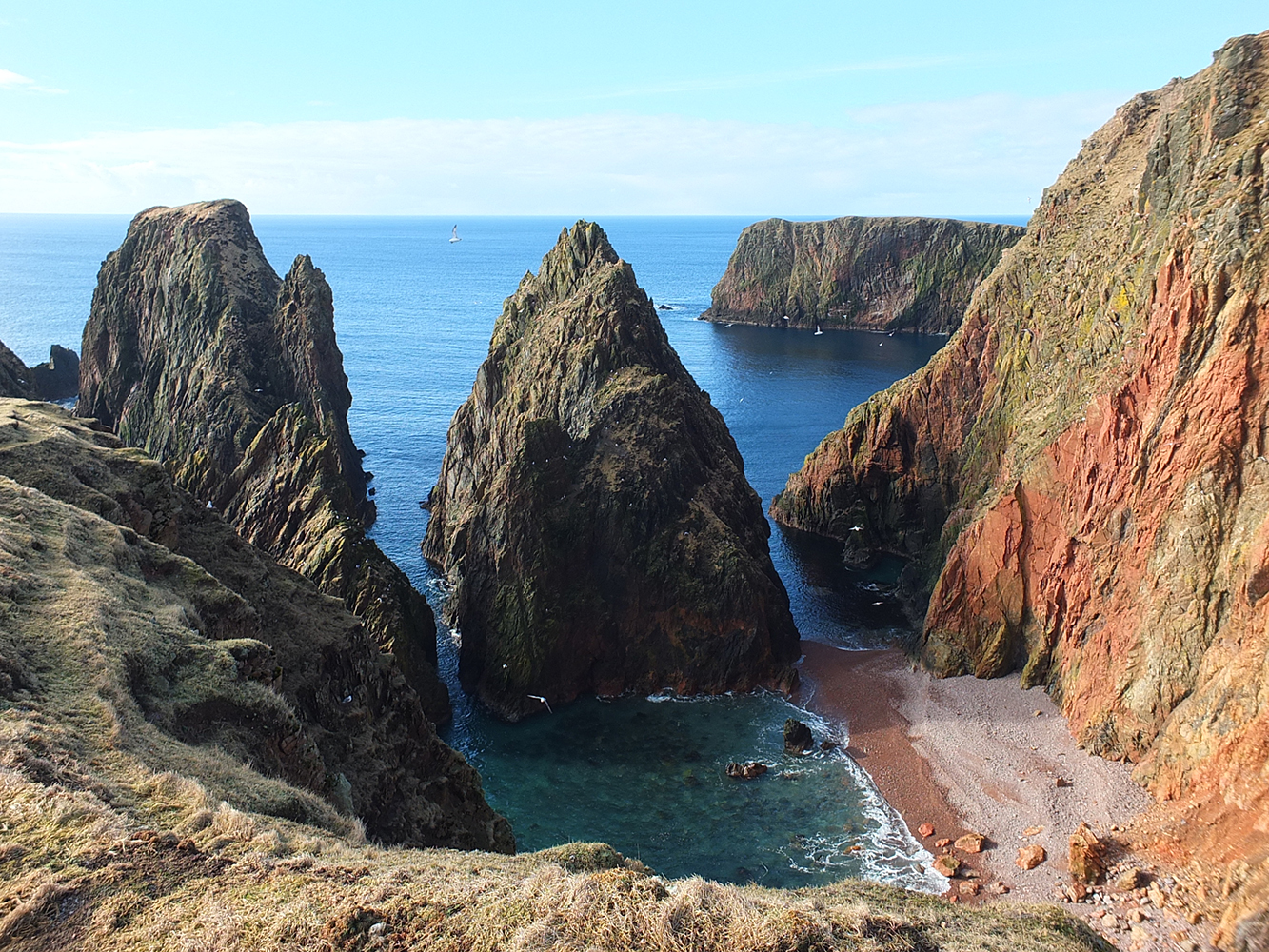 Coastal cliff walking in Shetland | Shetland.org